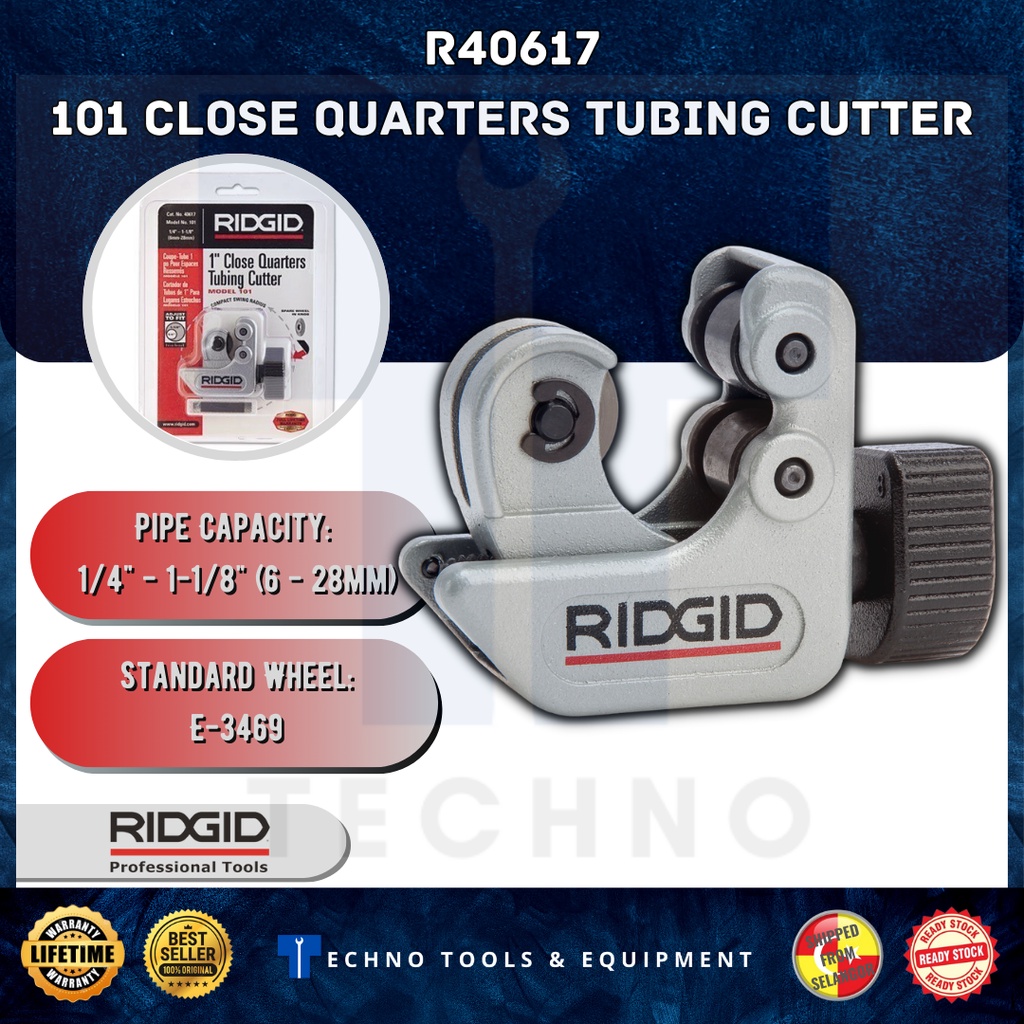 6-28mm Ridgid 40617 Close Quarters Tubing Cutters 1/4" - 1-1/8 ...