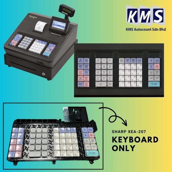 Sharp XEA-207 Keyboard only for Sharp XE-A207 XEA207 Cash Register ...