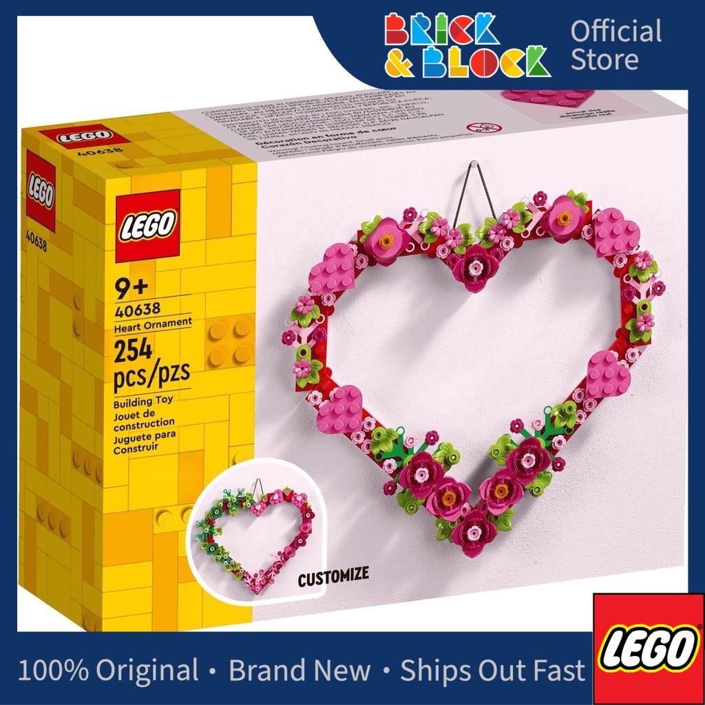 LEGO 40638 Heart Ornament | LEGO Creator | Shopee Malaysia