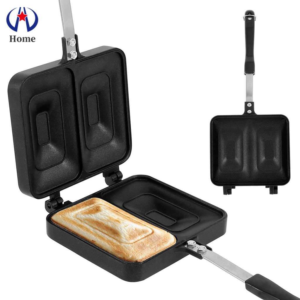 Press Sandwich Maker Double Sided Sandwich Grill Pan 2 Compartment ...