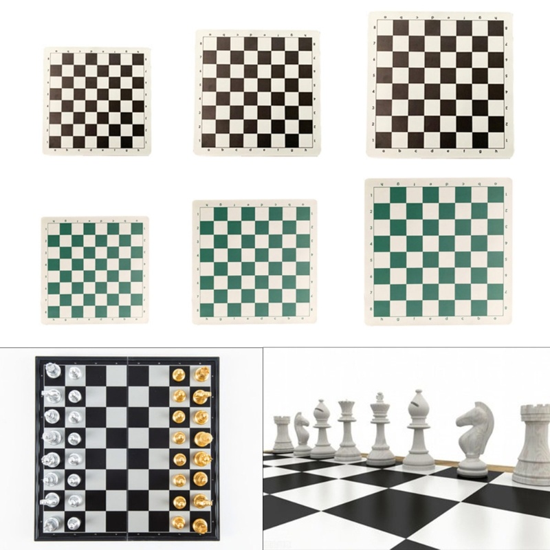 Winu Leather Chess Board Tournament Chess Mat Portable Soft Rollable ...