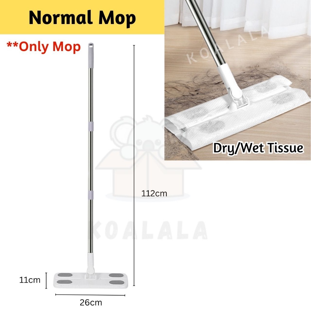 Electrostatic Flat Mop Tisu Pengelap Lantai Mop Tisu Pakai Buang Dust ...