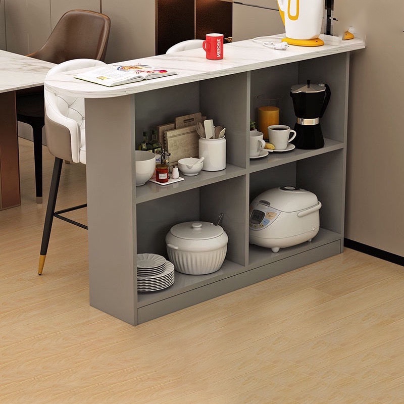 Kitchen Island Dining Table Meja Makan Bar Table Storage Cabinet ...
