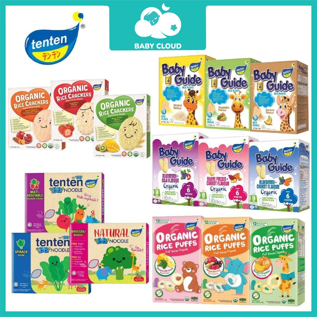 Tenten Baby Guide Baby Rice Rusk 6m+ | Organic Baby Rice Puff 12m ...
