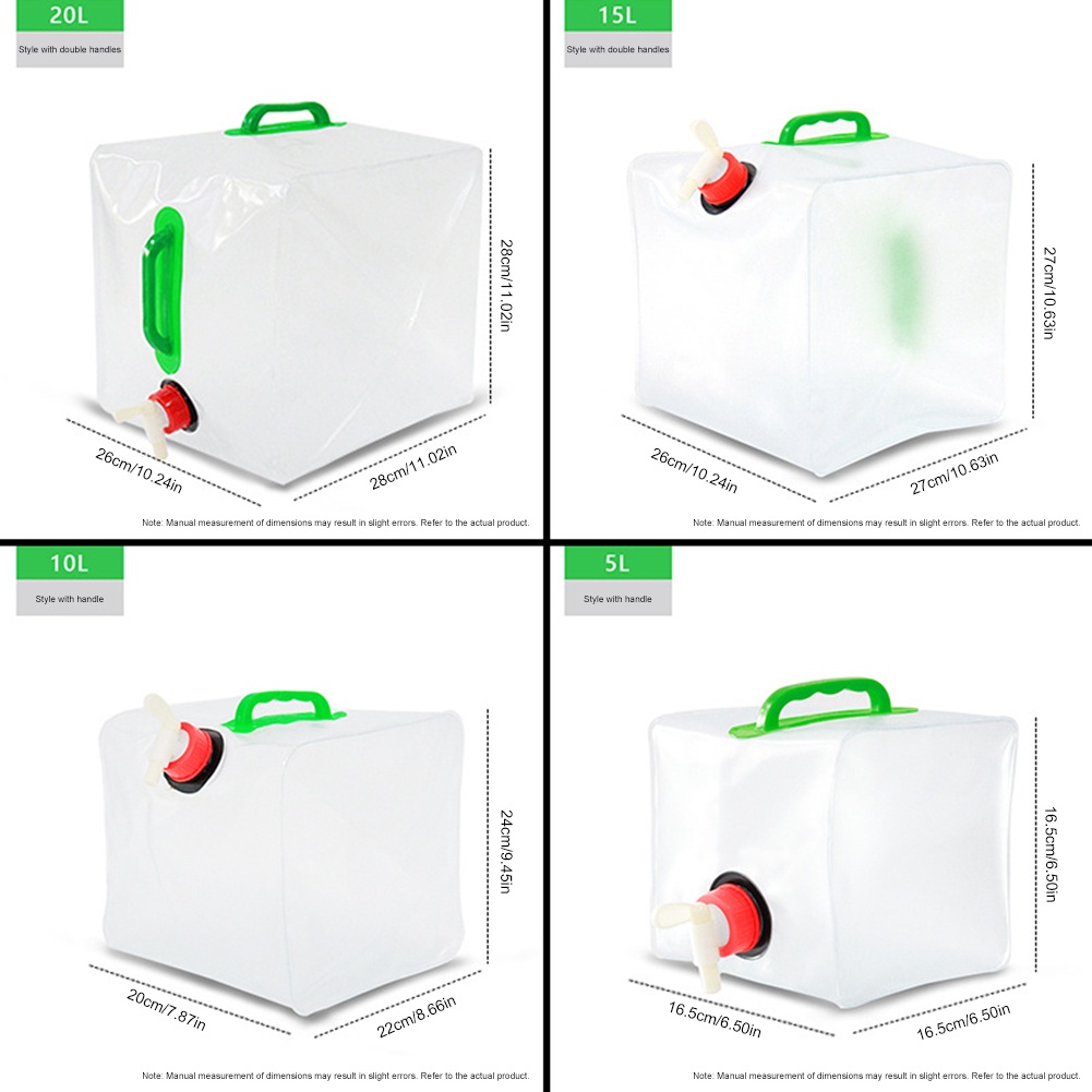 [Fanicas.my] 5L/10L/15L/20L Folding Water Bag Large Capacity Portable Water Container Kettle ...