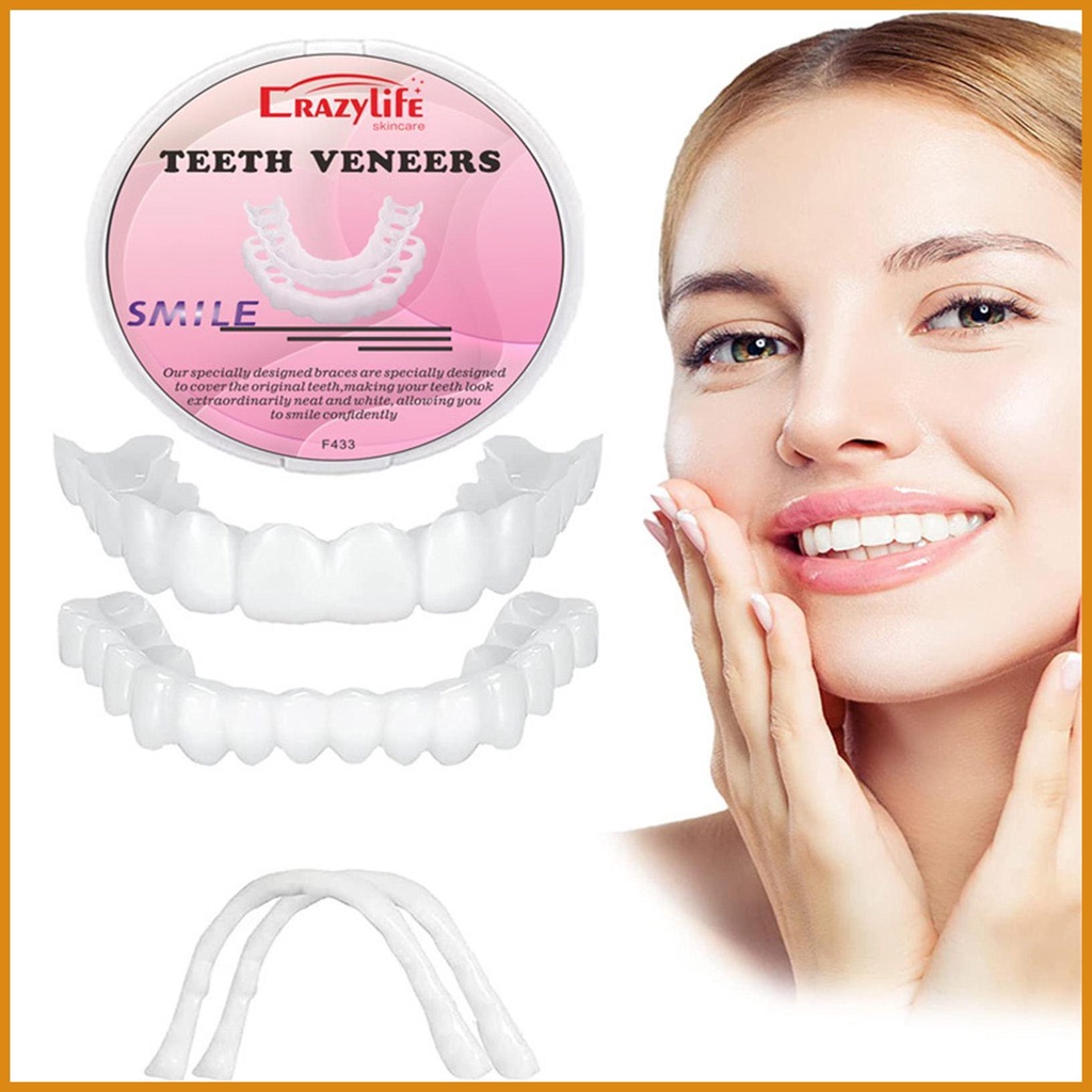 Snap On Smile Denture /Teeth Veneers 1set Top And Bottom - Smile ...