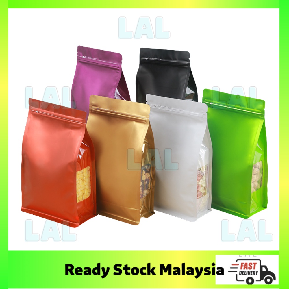 Aluminium Zip Lock Airtight Window Food Grade Big Packaging Bag Makanan ...