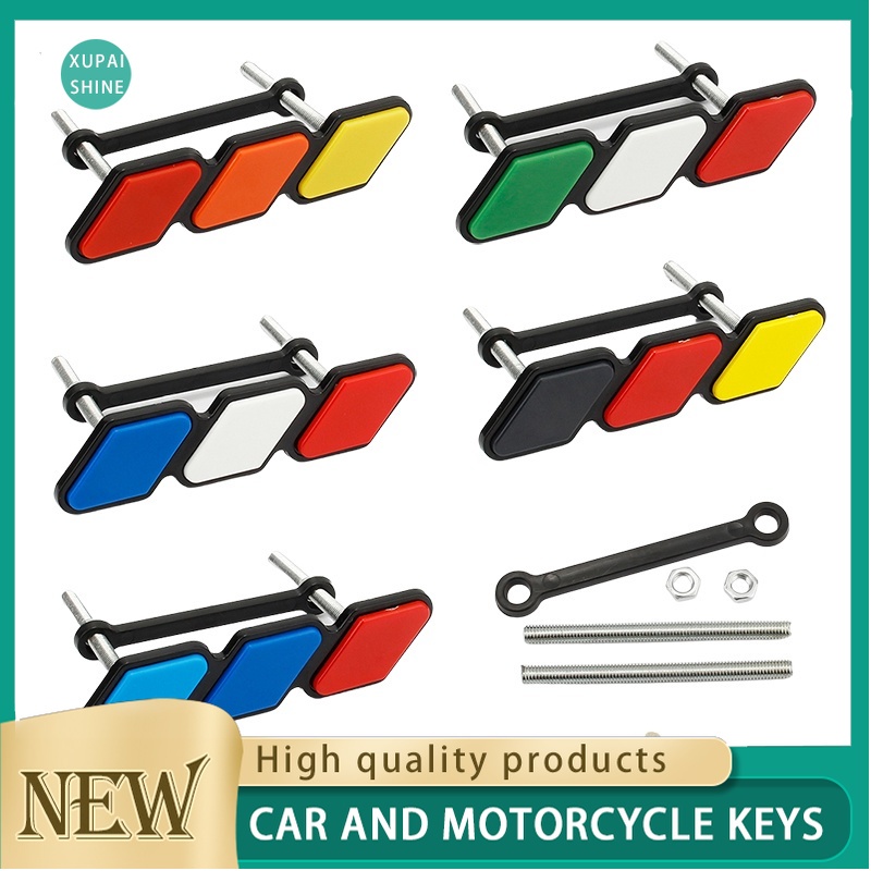 xps 1 ABS TRD Car Three-color National flag Grille Emblem Mesh Slotted ...