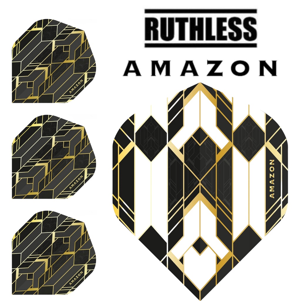 RUTHLESS DART FLIGHT - STANDARD 100 Micron Amazon Glaze Darts Flight ...
