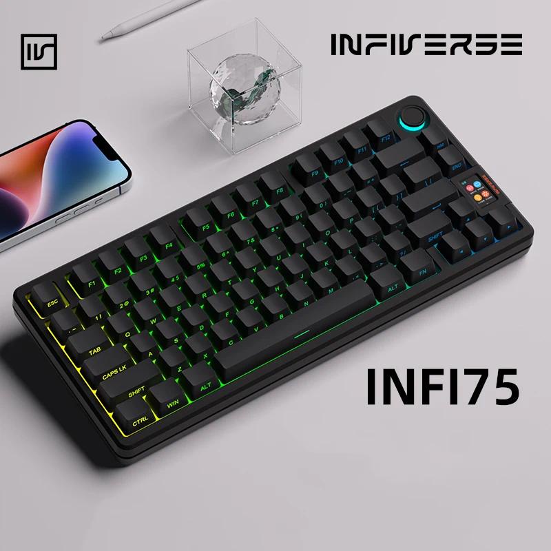 Infi75 Mechanical Keyboard Bluetooth Wireless Keyboard Hot Swappable ...