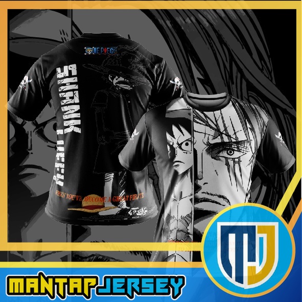 KIDS / ADULT MIKA OP01 - BAJU JERSEY SHANK LUFFY ONE PIECE COSPLAY ...