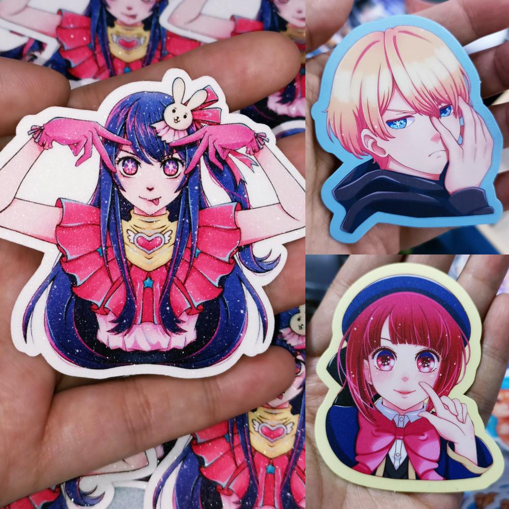 Sticker: Hoshino Ai, Aqua & Arima Kana from Anime Oshi no Ko (Handmade ...