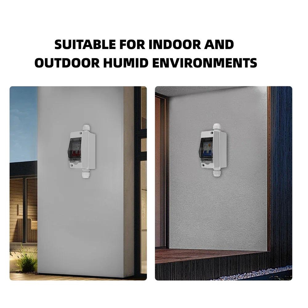 IP65 Waterproof Electrical Distribution Box AC DC Solar Circuit Breaker ...