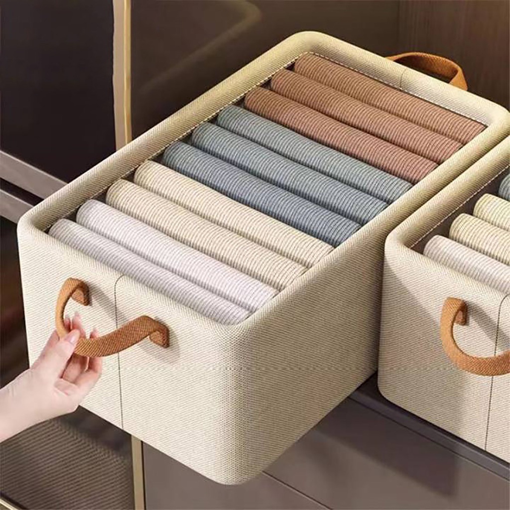 Large Foldable Iron Rack Wardrobe Closet Drawer Organizer Wear ...