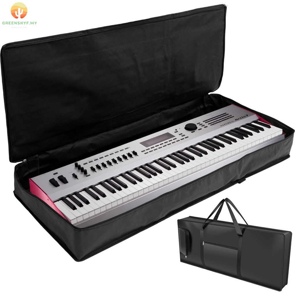 61 Key Keyboard Gig Bag Padded Keyboard Case with Handle and Adjustable ...