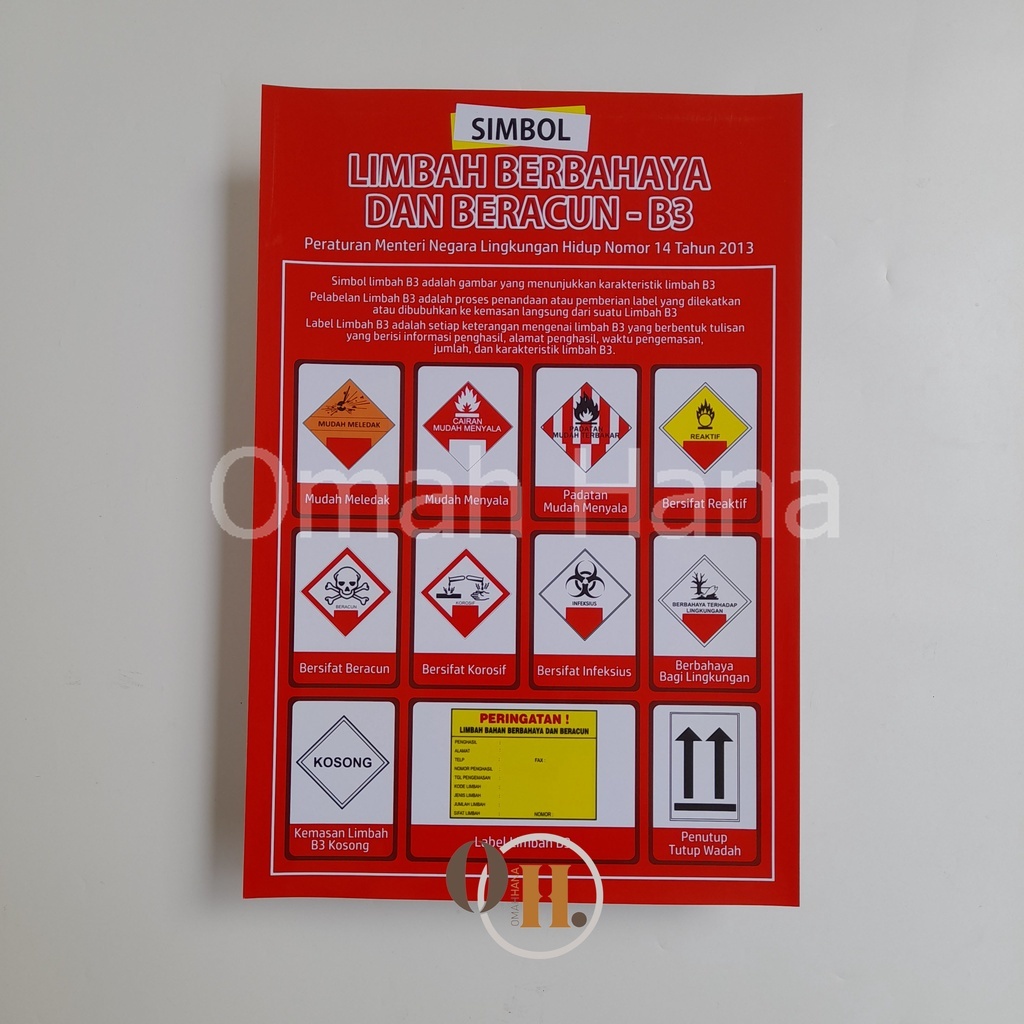 Poster Symbol Of Harmful And Toxic Waste - Poster B3 | Shopee Malaysia