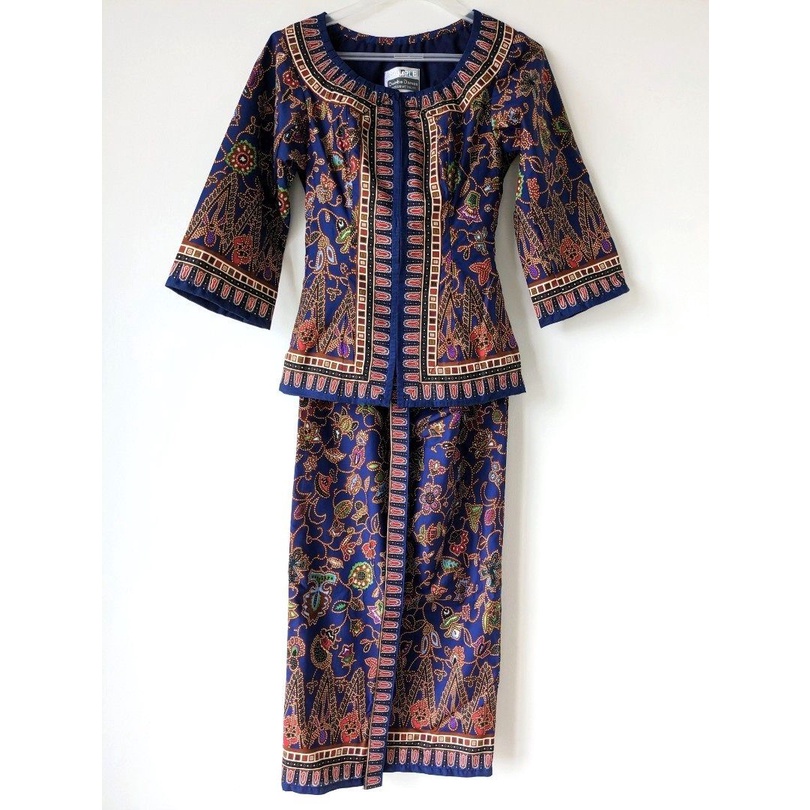 Airlines Stewardess Uniform Traditional Batik Kabaya Set /Malaysia ...