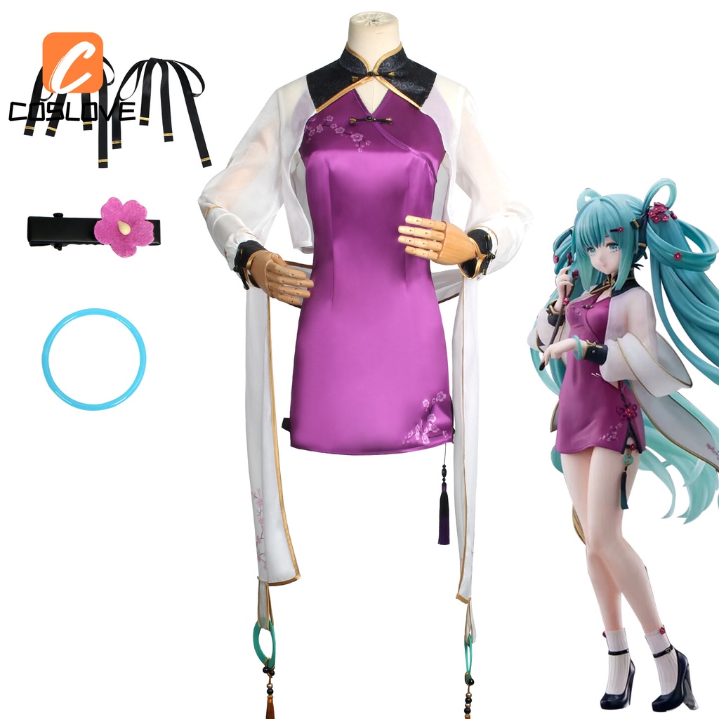VOCALOID Hatsune Miku Spring Festival Dress Cosplay Full Set Costume ...