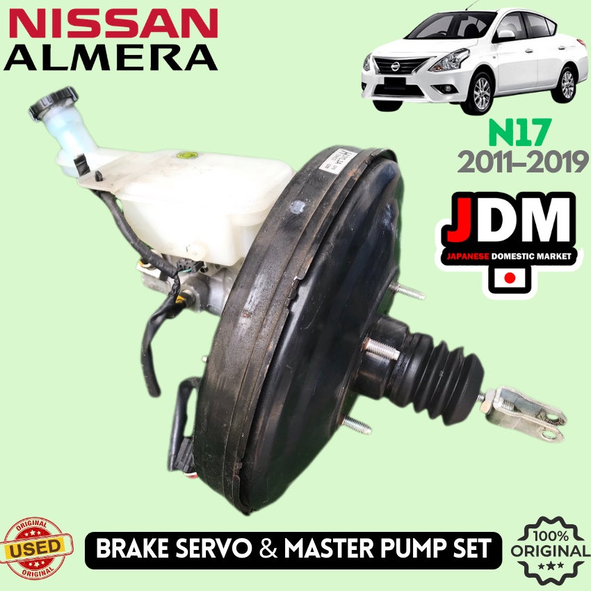 Original Used NISSAN Almera N17 2011-2019 Brake Servo & Master Pump Set | Shopee Malaysia