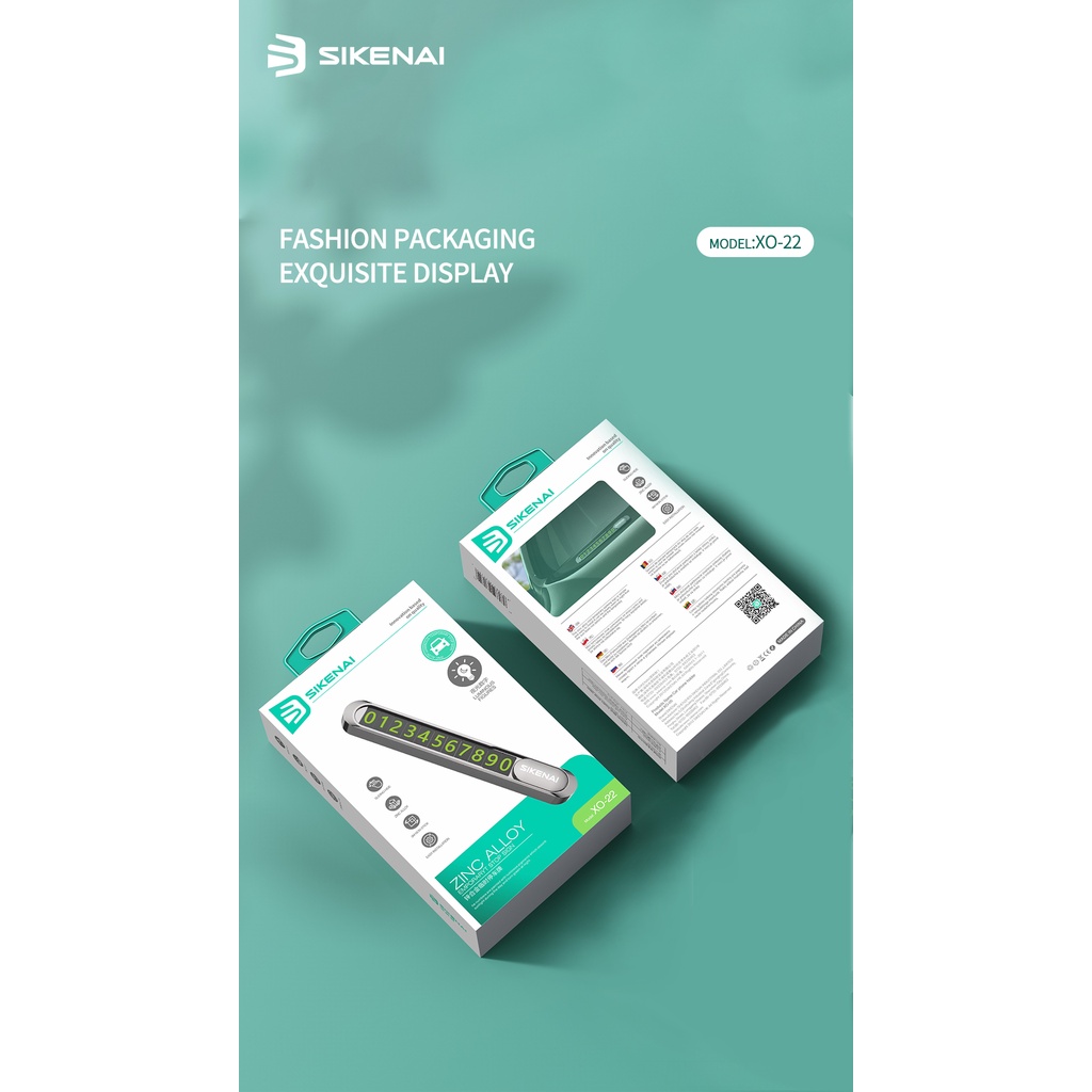 SIKENAI Zinc Alloy Stop Sign Temporary Parking Display Plate With ...