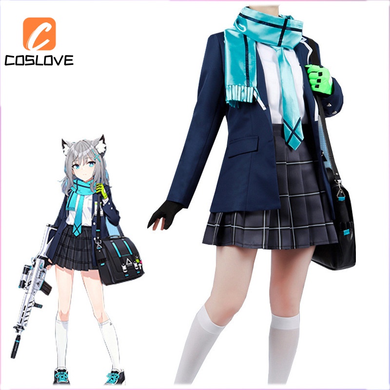 Anime Blue Archive Sunaokami Shiroko Cosplay Full Set Costume Suit For ...