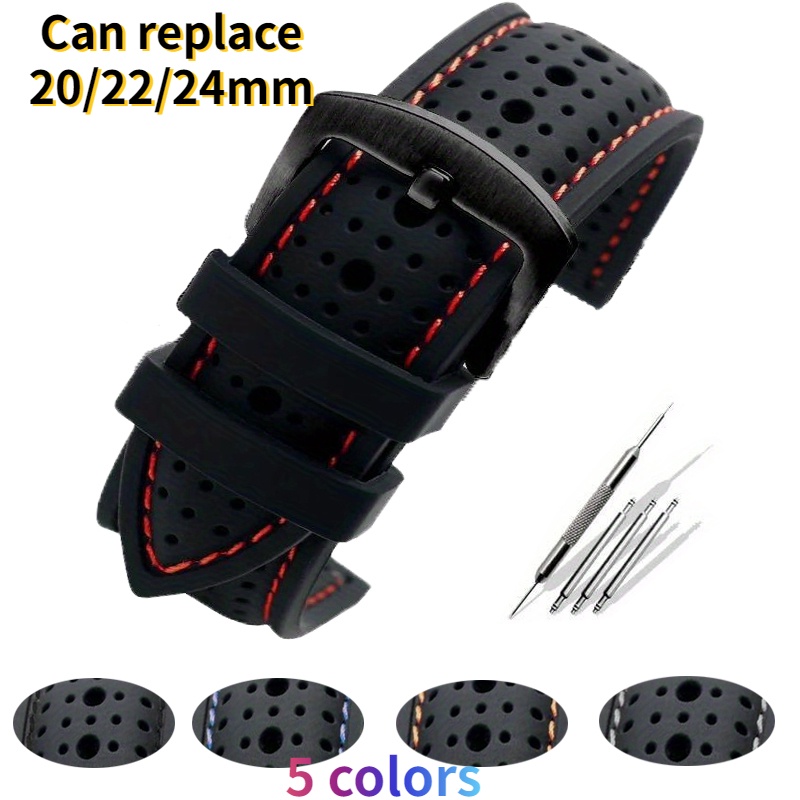 Tropical silicone strap suitable for swordfish can 005 series watch ...