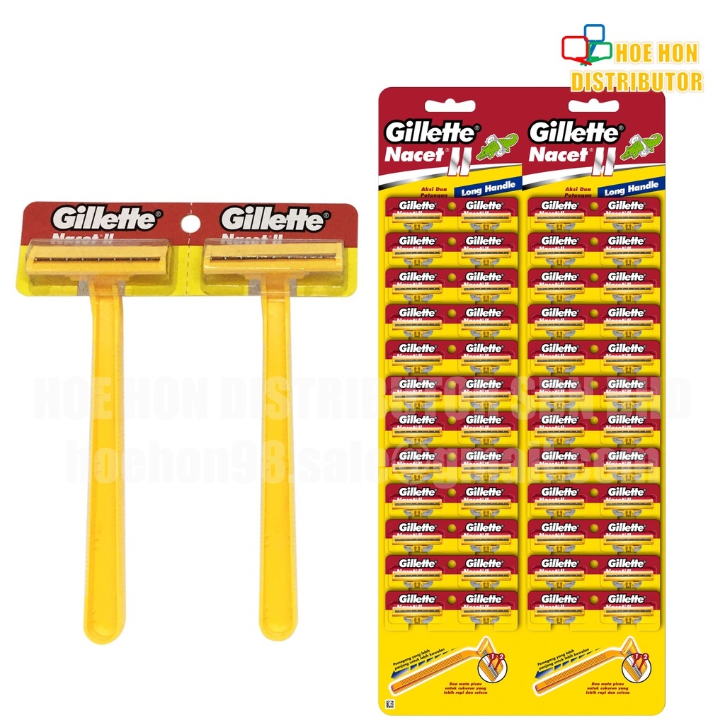 NEW Gillte Nacet II Disposable Razor Pisau Cukur(48pcs) | Shopee Malaysia