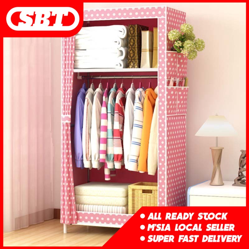 *Ready Stock* Almari Baju Wardrobe Curtain Mini Dust Cover Curtain ...