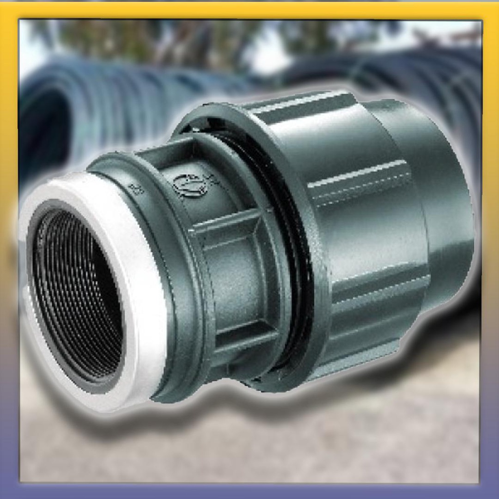 HDPE FITTING FOR HDPE PIPE FEMALE THREADED ADAPTOR / SAMBUNGAN BERULIR ... HDPE FITTING FOR HDPE PIPE FEMALE THREADED ADAPTOR / SAMBUNGAN BERULIR ...
