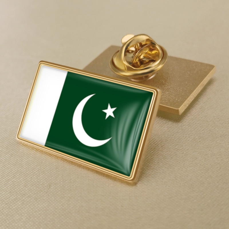Pakistan Flag Brooch Emblem Common Luxury Badge Lapel Pins Flags of the ...