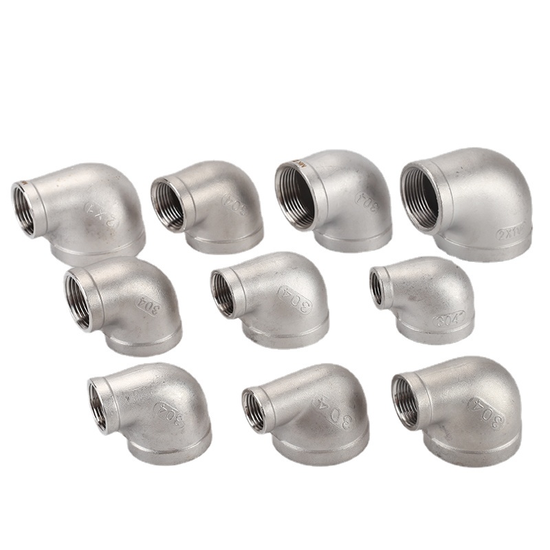 [WDY] 90 Degree Elbow Water Pipe Fittings 304 Stainless Steel Variable ...