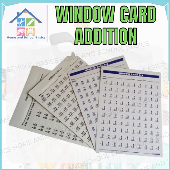 Window Card Mathematics (ADDITIONS) For Grade Levels | Shopee Malaysia