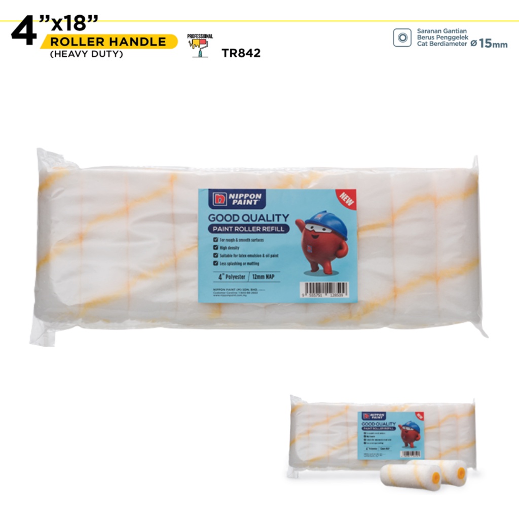 4" NIPPON ROLLER REFILL POLYESTER (10 PCS) | Shopee Malaysia