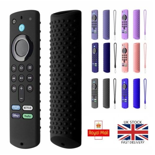 Fire Stick TV Cover Case (3rd Gen) Alexa Remote 2021 Anti Slip Silicone ...