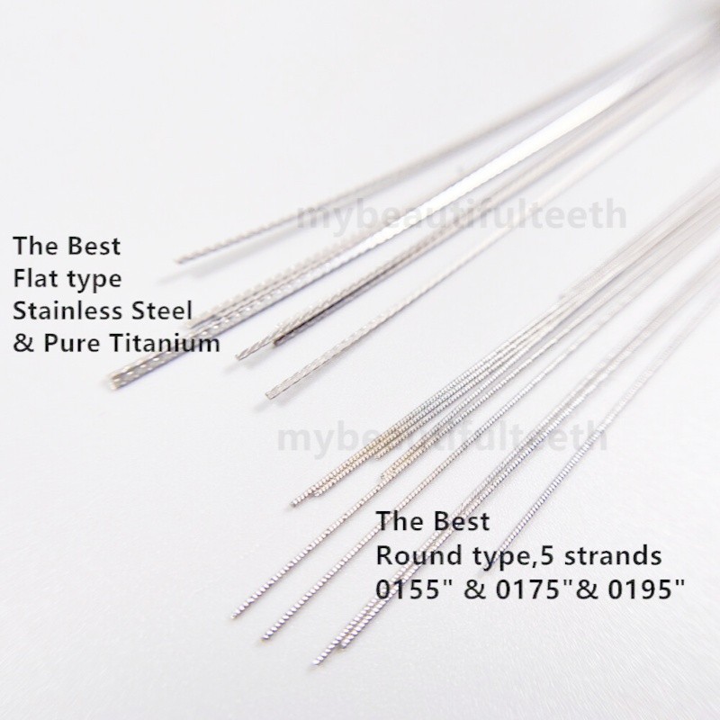 Dental Flat Twist Wires Lingual Retainer Plate Twisted Straight Wire ...