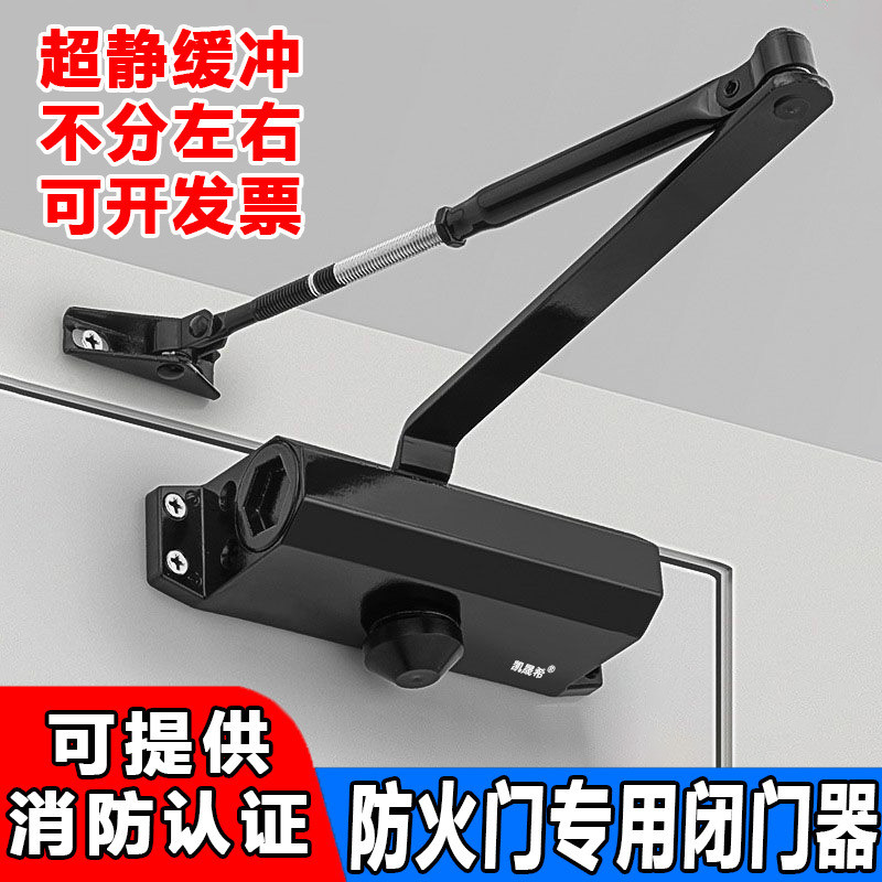 Door Closer Ultra-Silent Hydraulic Cushioning Household Automatic Door ...
