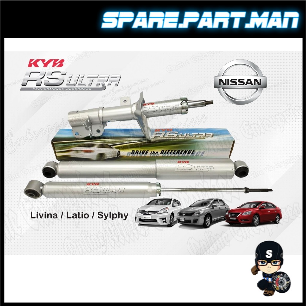 Original KAYABA KYB RS Ultra Nissan Livina Latio Sylphy '07~ GAS ...