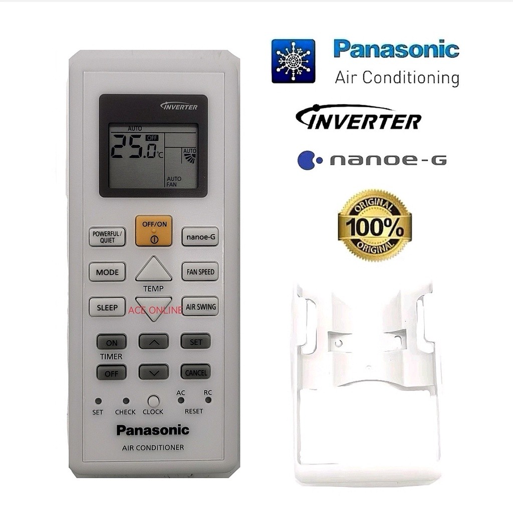 100%Original Panasonic nanoe-G Air Conditioner remote control (INVERTER ...