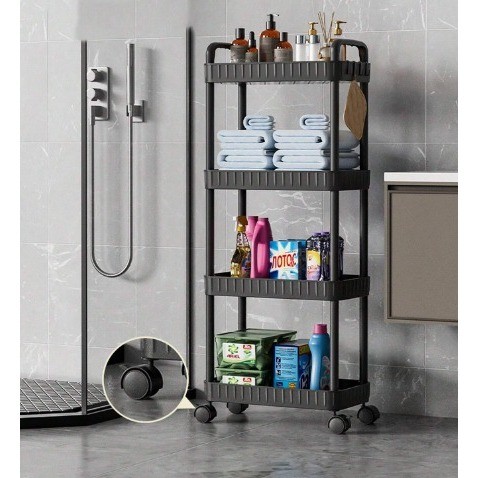 5 Tier Multi-Purpose Trolley Rack / Bathroom & Kitchen Shelf | Shopee ...