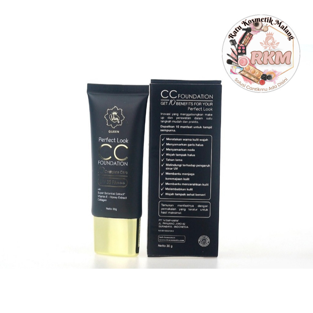 Viva Queen Perfect Look CC Foundation | Foundie with VIT E, Collagen ...