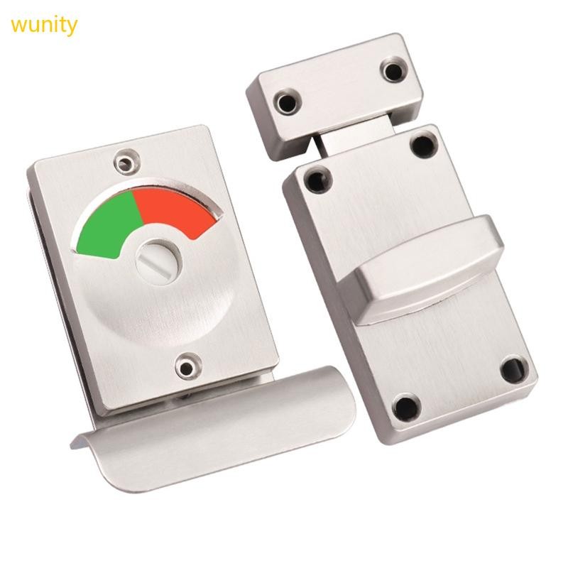 Wuni Universal Silver Privacy WC Metal for Latch Vacant Engaged Door ...