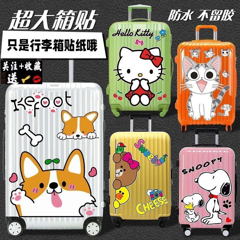 Oversized Cheese Cat Luggage Sticker Cherry Maruko Suitcase Sticker KT ...