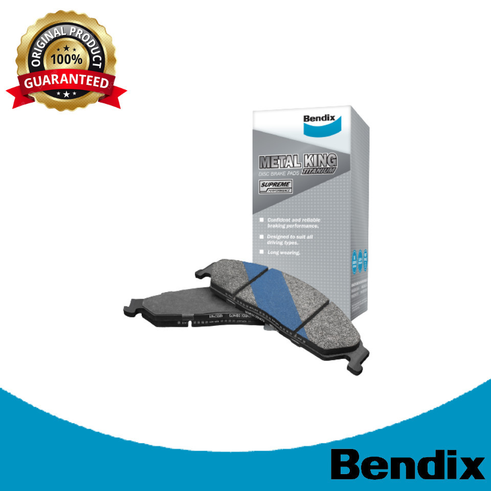 (DB1260MKT) Bendix Metal King Titanium Disc Brake Pad Rear - Toyota MR2 ...