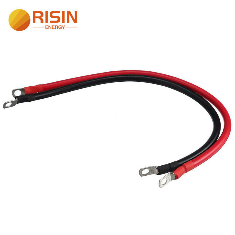 100cm Extra Flexible PVC Battery Cable 50mm2 345A SC50-8 Copper Battery Cable Lug Connector ...