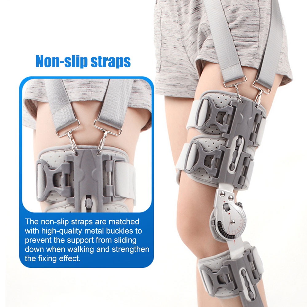 Adjustable Leg Brace Breathable Pain Relief Hemiplegia Knee Support/leg ...