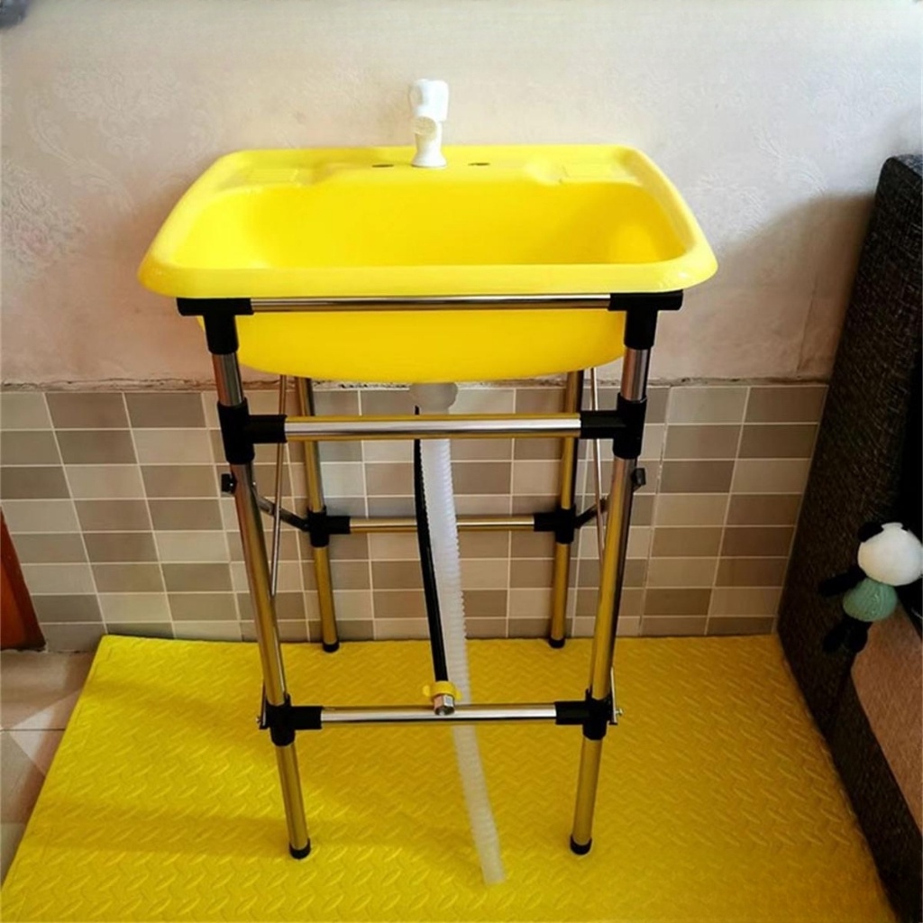 【Ready Stock 】Plastic Basin with Foldable Stand / Sinki Plastik Rack ...