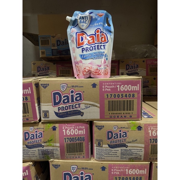 DAIA FABRIC SOFTENER 1.6L/1.4L 1 CARTON/ 6 PACK | Shopee Malaysia