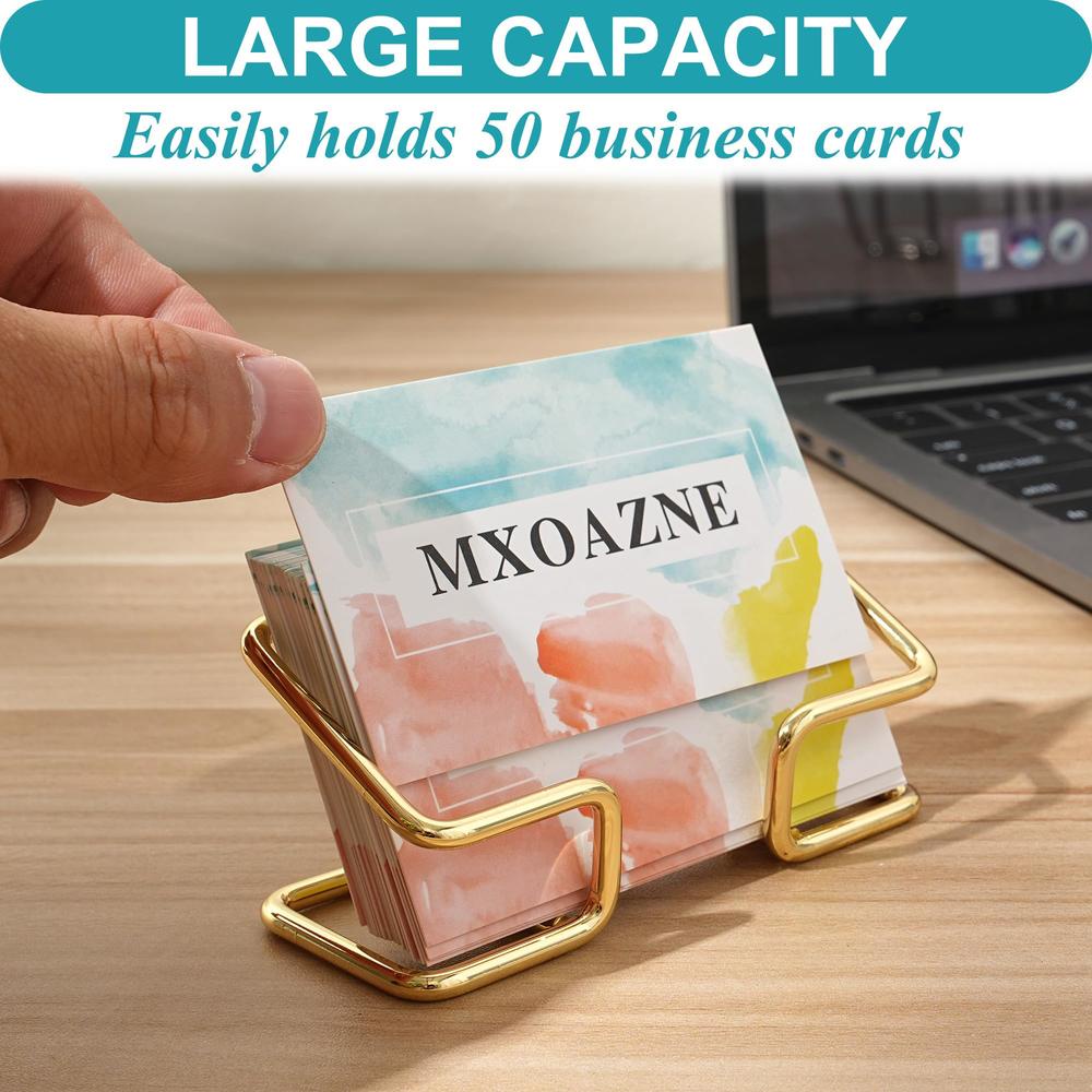 Business Card Holder For Desk, Metal Business Card Display Holder ...
