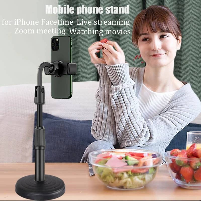Mobile phone desktop stand portable live fast hand clip head Adjustable ...