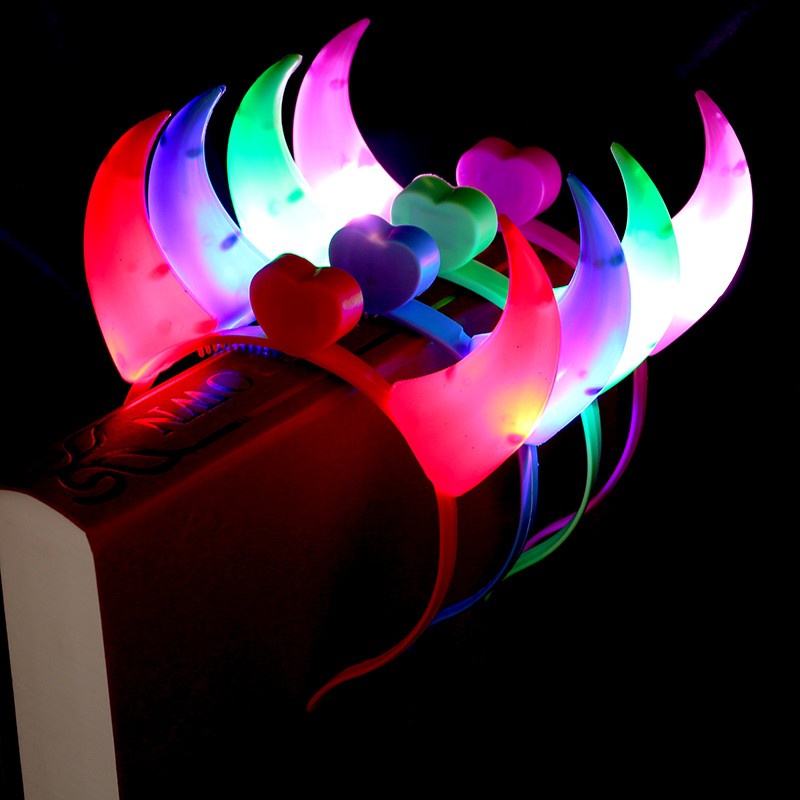 Ready stock !! LED Devil Horn Glowing Toy Glowing Horn Headband ...